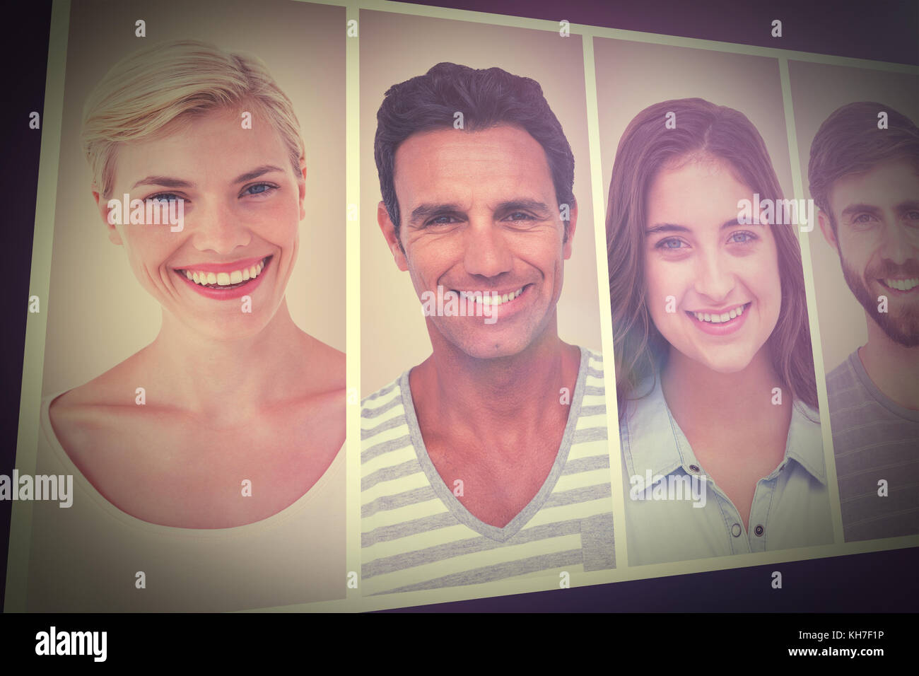 People collage portrait Stock Photo - Alamy