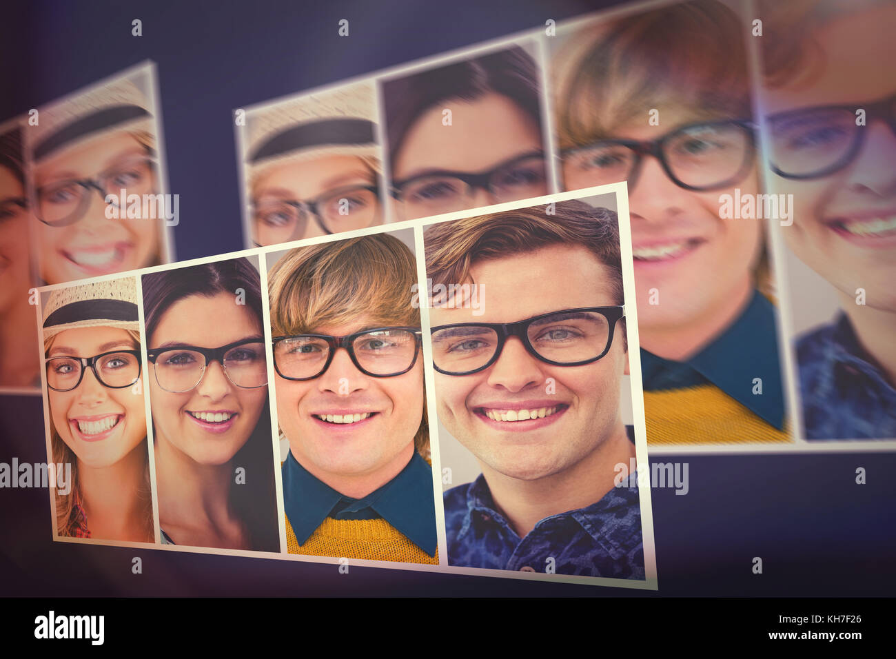 People collage portrait Stock Photo - Alamy