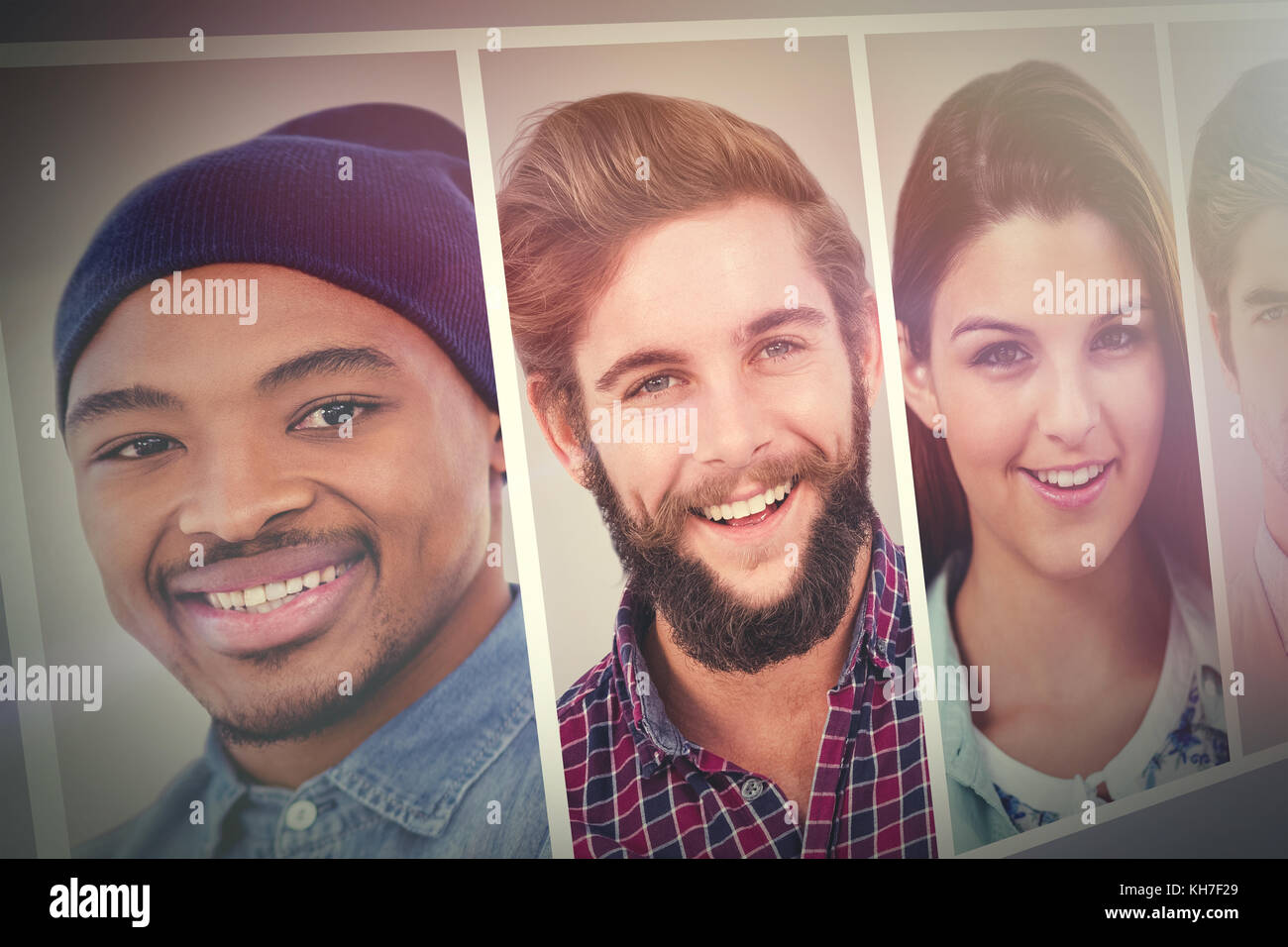 People collage portrait Stock Photo - Alamy