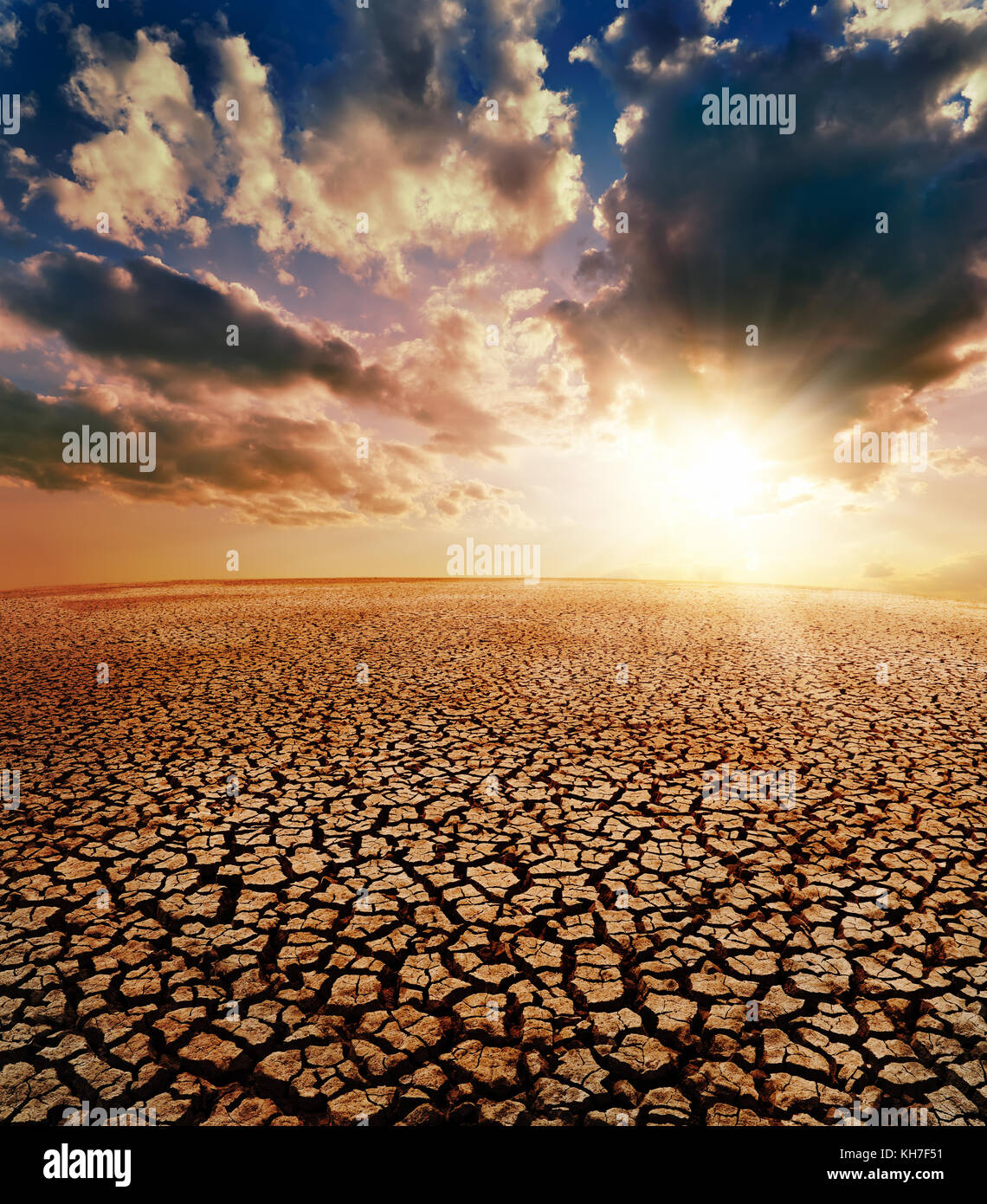 drought earth and dramatic sky Stock Photo - Alamy