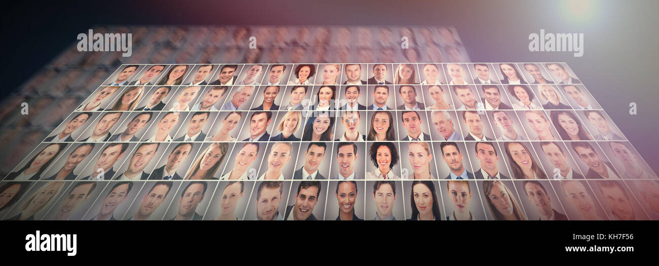People collage portrait very wide Stock Photo - Alamy