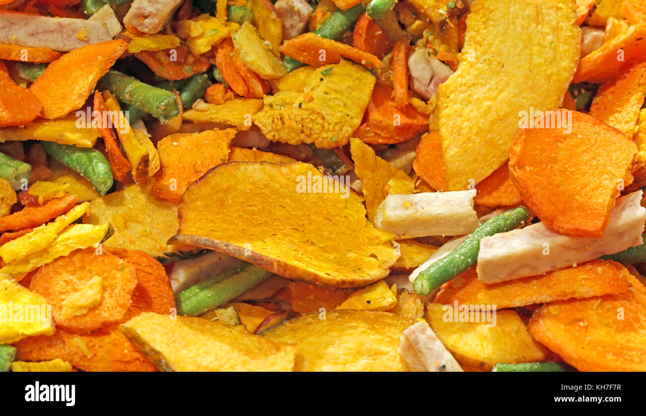 background of dried vegetables with carrot string bean Stock Photo - Alamy