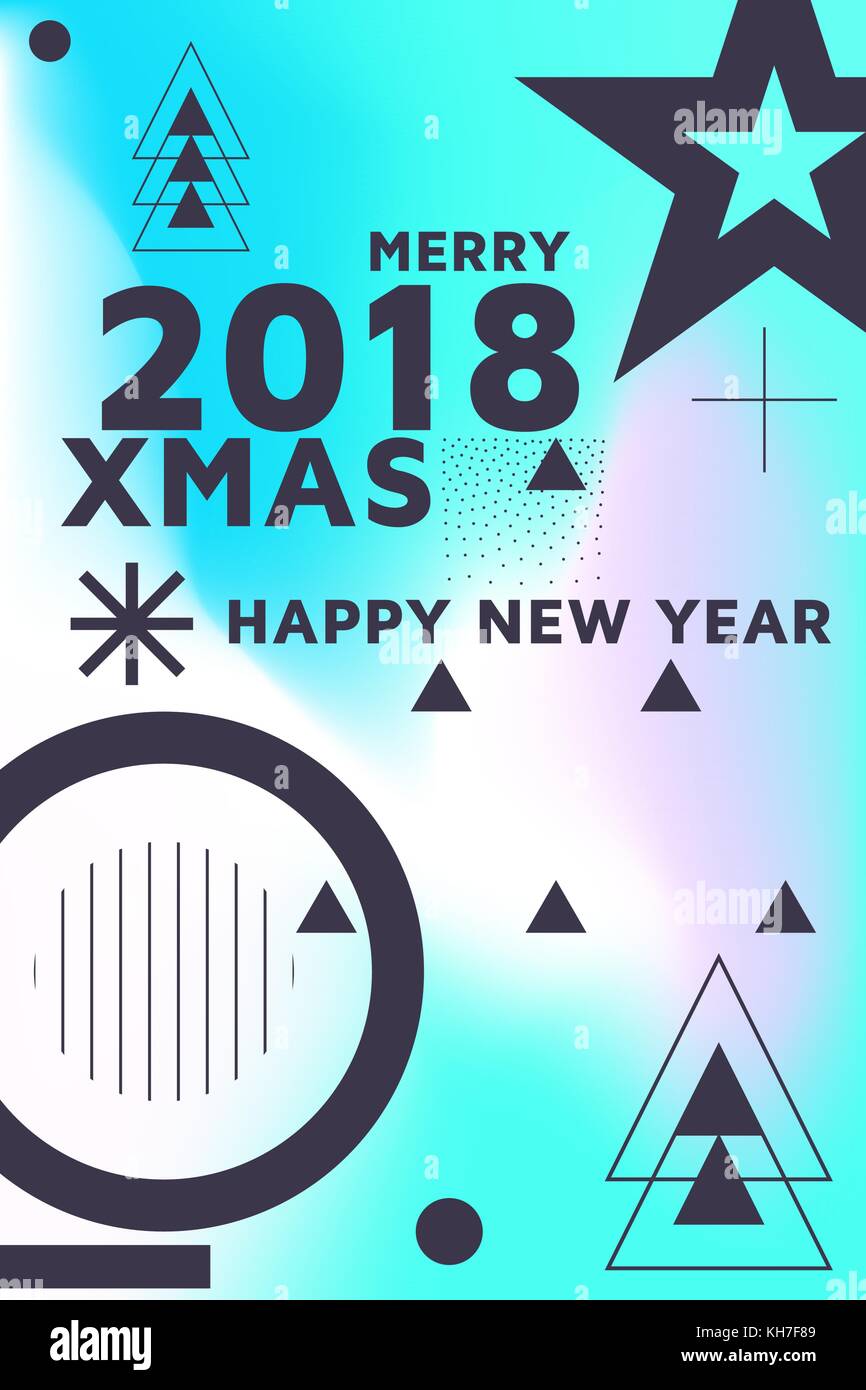 Bright festive New Year poster Stock Vector Image & Art - Alamy
