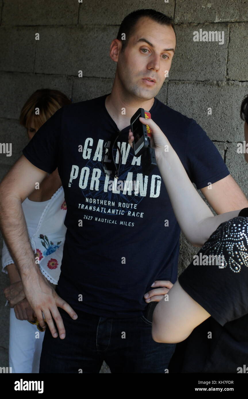 Stephane Lamart and former pop singer Stone take part to rescue of a ...