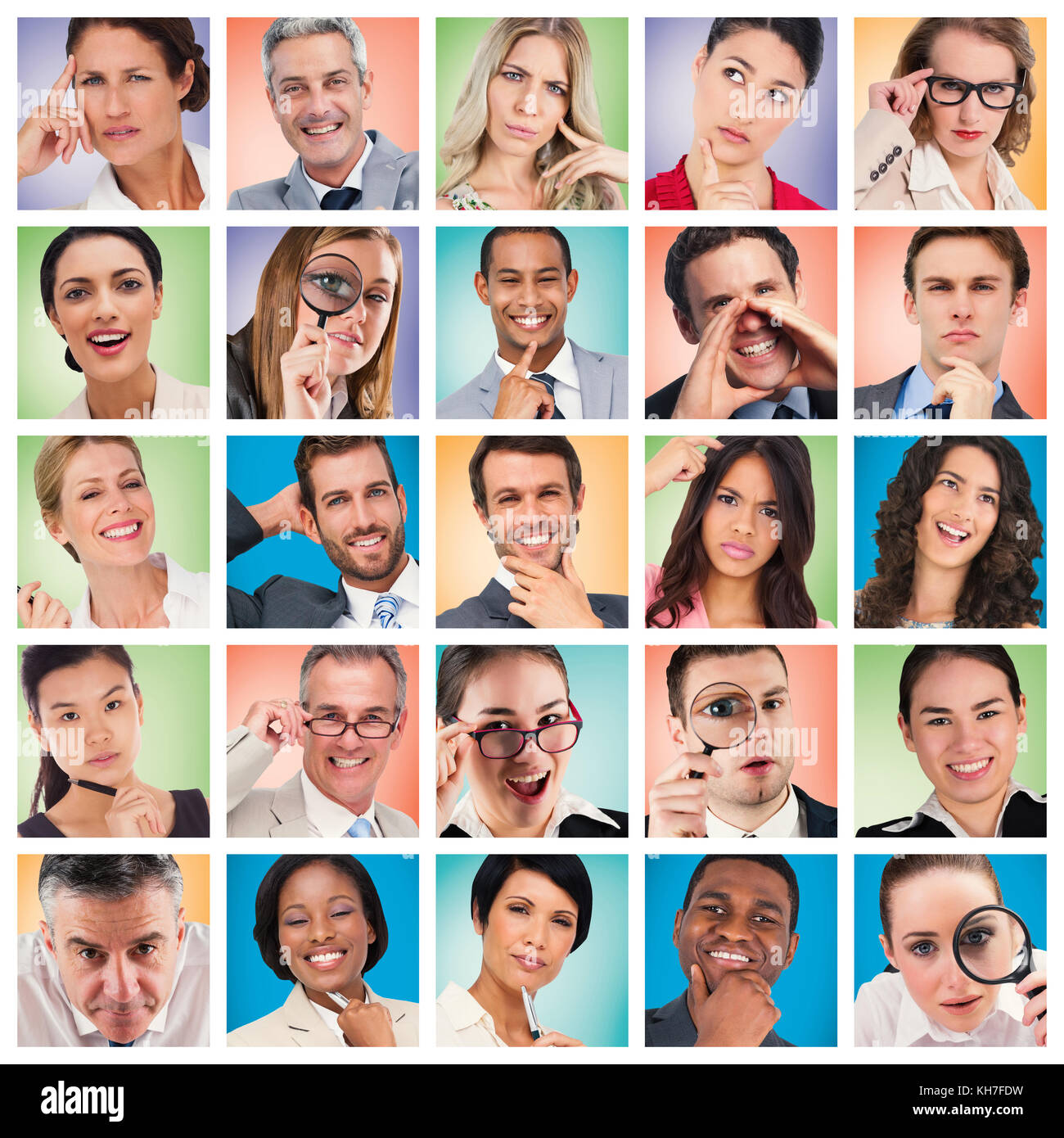 Collage black african people hi-res stock photography and images - Alamy