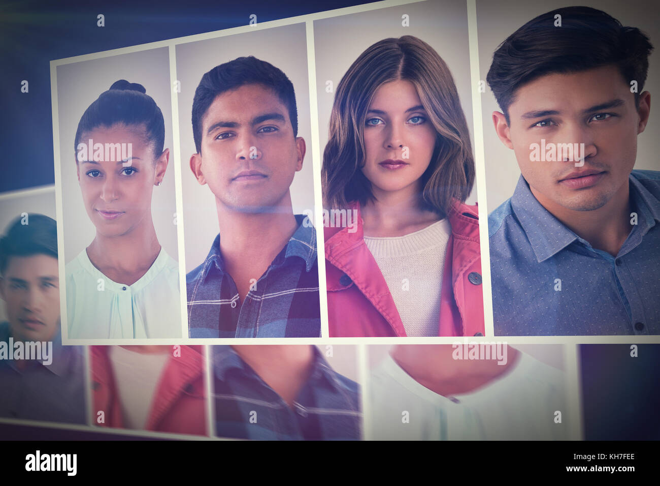 People collage portrait Stock Photo - Alamy