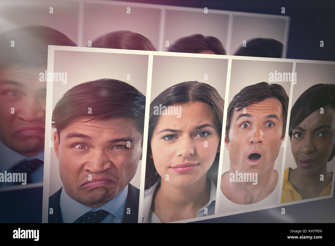People collage portrait Stock Photo - Alamy