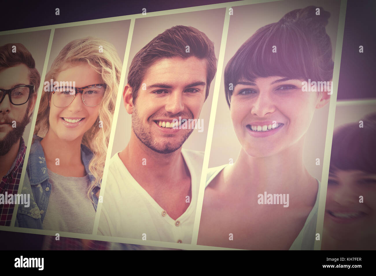 People collage portrait Stock Photo - Alamy
