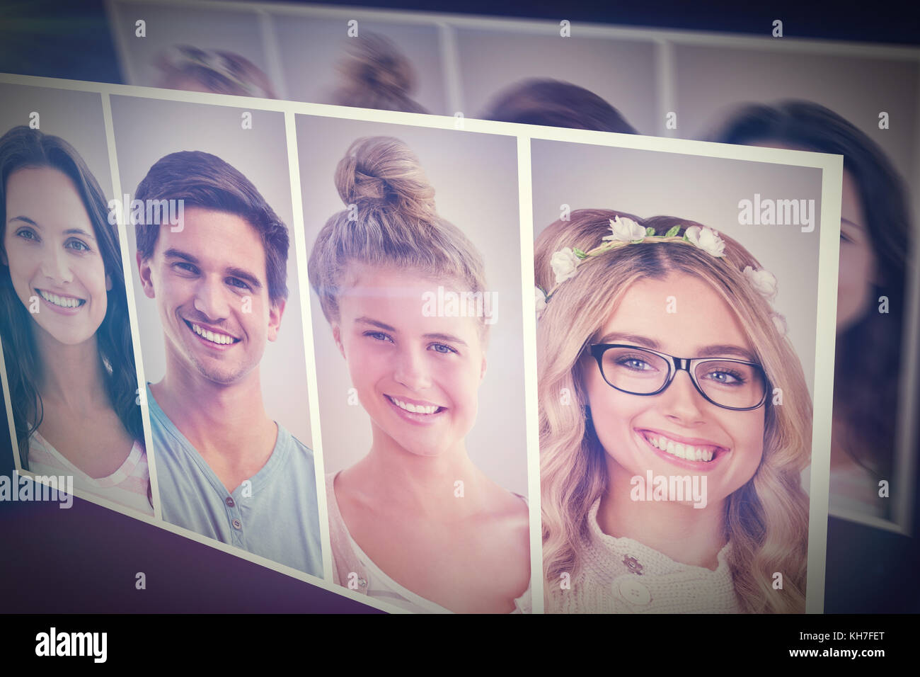 People collage portrait Stock Photo - Alamy