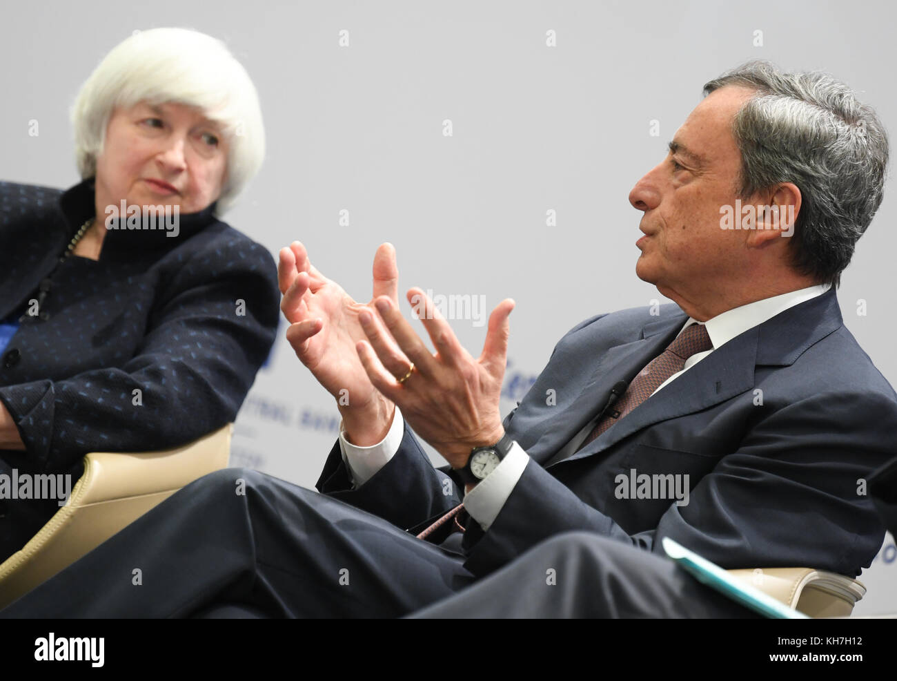 Frankfurt am Main, Germany. 14th Nov, 2017. President of European ...