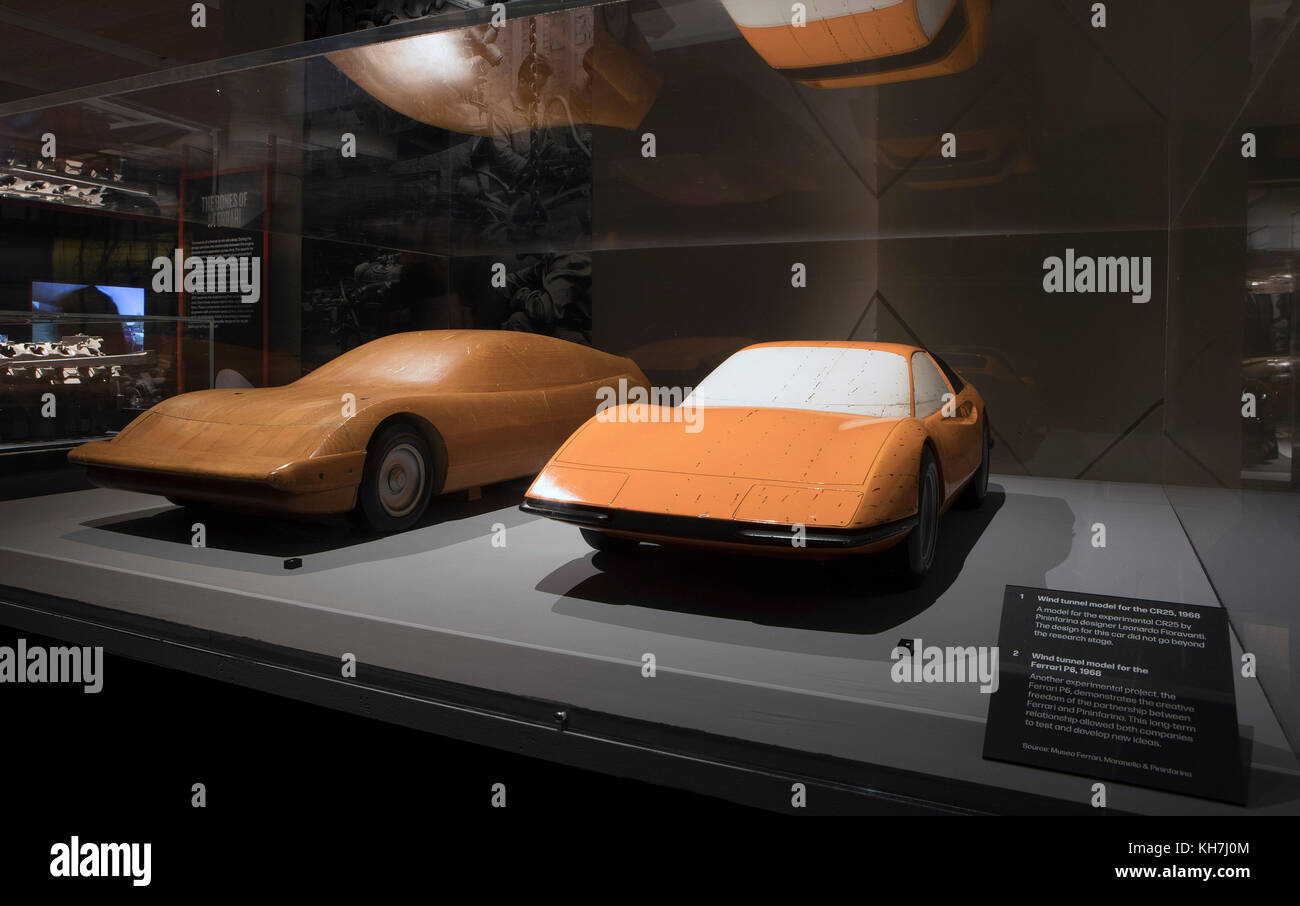 London, UK. 14th Nov, 2017. Ferrari exhibition 'Under the Skin' at the ...