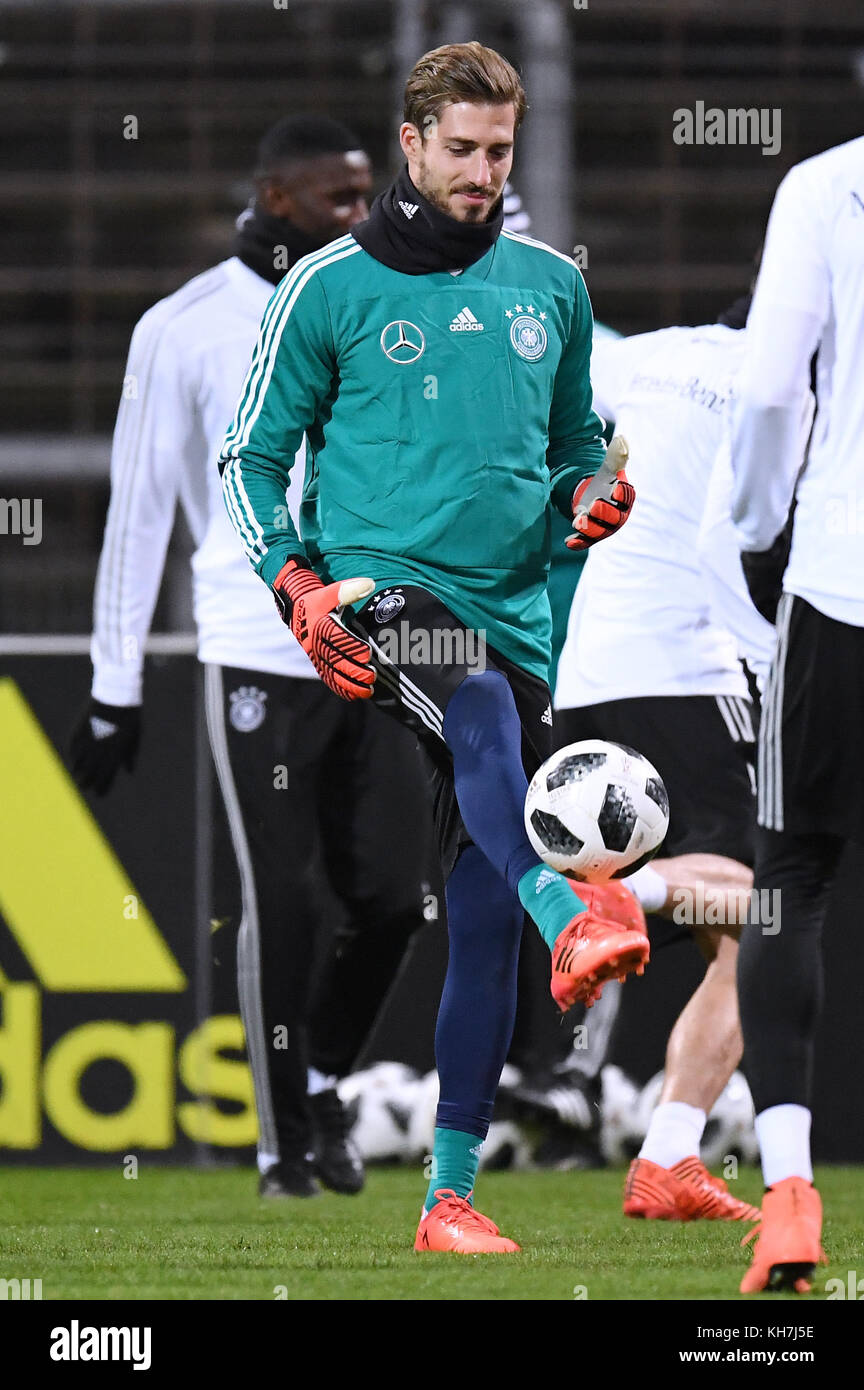Kevin Trapp (Germany). GES/ Fussball/ DFB-Training, Koeln, 13.11.2017 ...