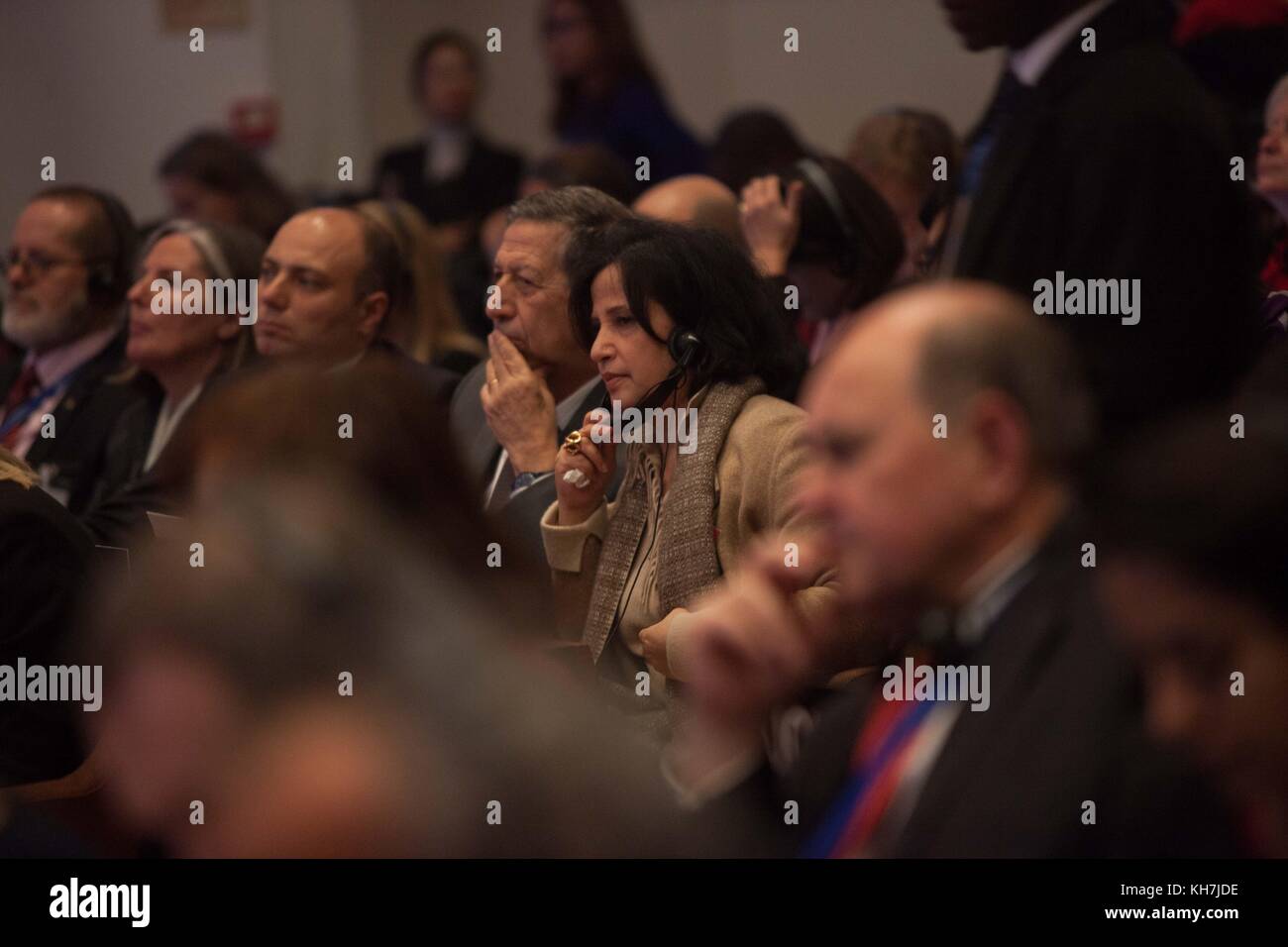 Paris, France. 14th Nov, 2017. UNESCO, the Culture Minister of Bahrain ...