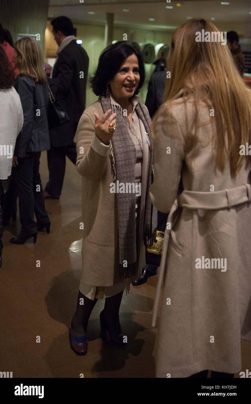 Paris, France. 14th Nov, 2017. UNESCO, the Culture Minister of Bahrain ...