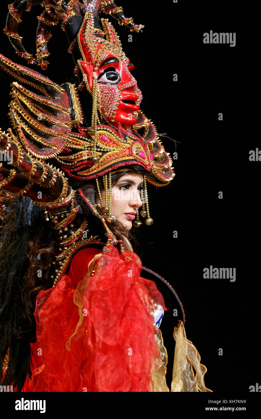 Tokyo, Japan. 14th November, 2017. Miss Ecuador Jocelyn Mieles walks ...