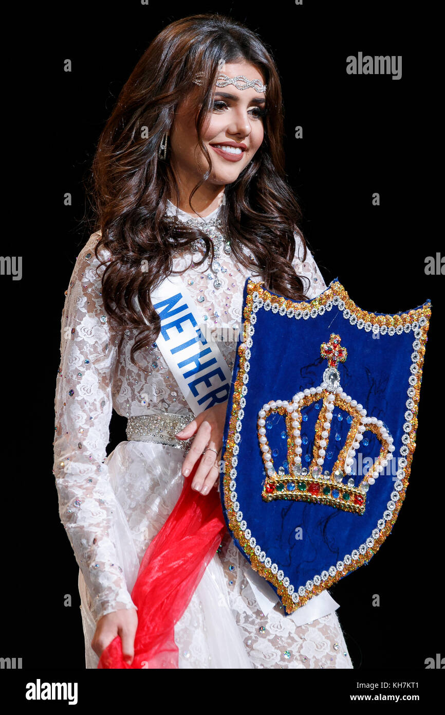 Tokyo, Japan. 14th November, 2017. Miss Netherlands Nathalie Mogbelzada ...