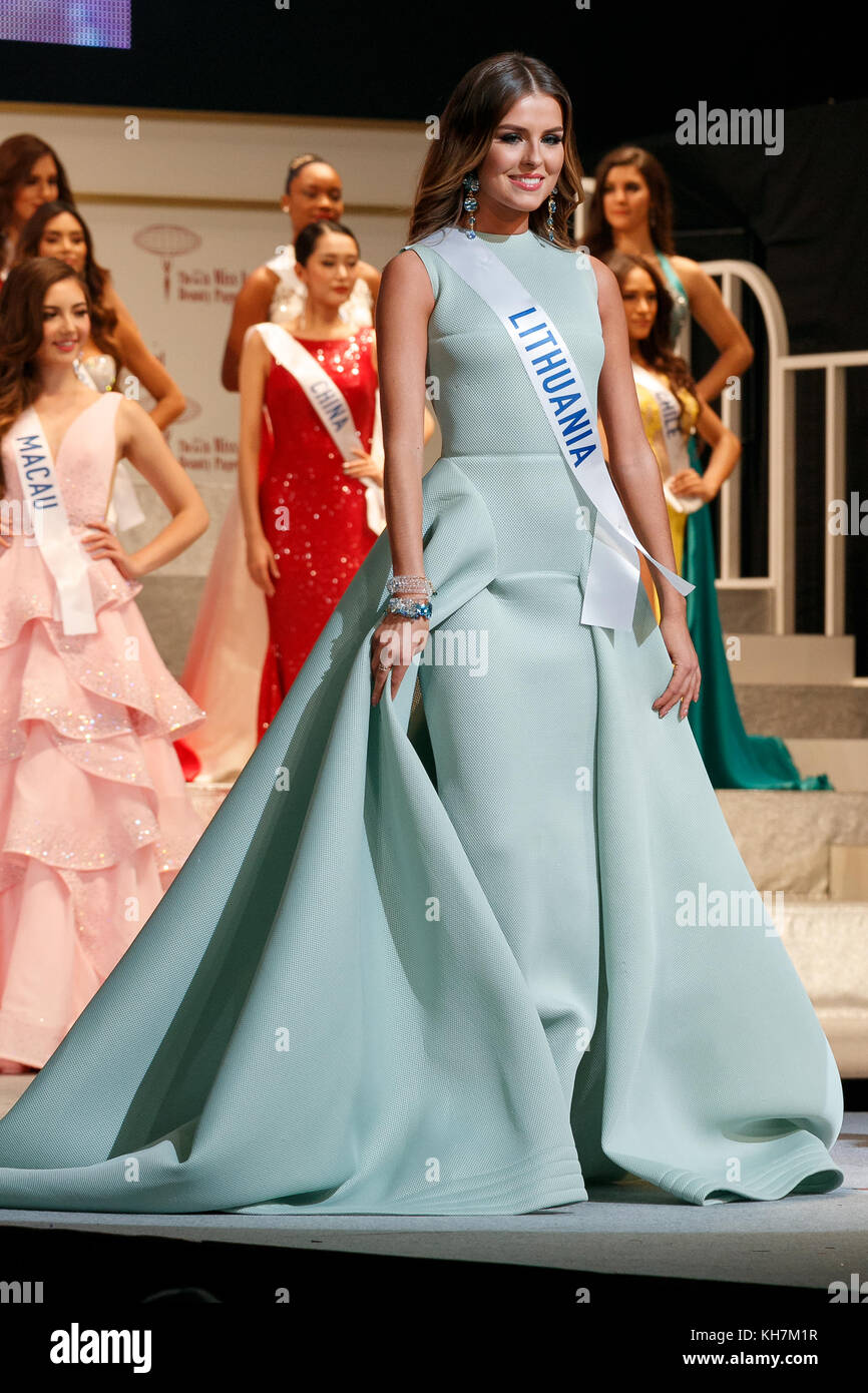 Tokyo, Japan. 14th November, 2017. Miss Lithuania Patricija Belousova ...