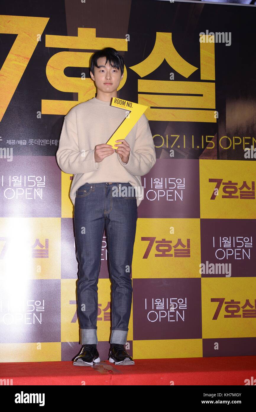 Seoul, Korea. 14th Nov, 2017. Shin Ha-kyun, Do Kyung-soo and Kim Dong ...