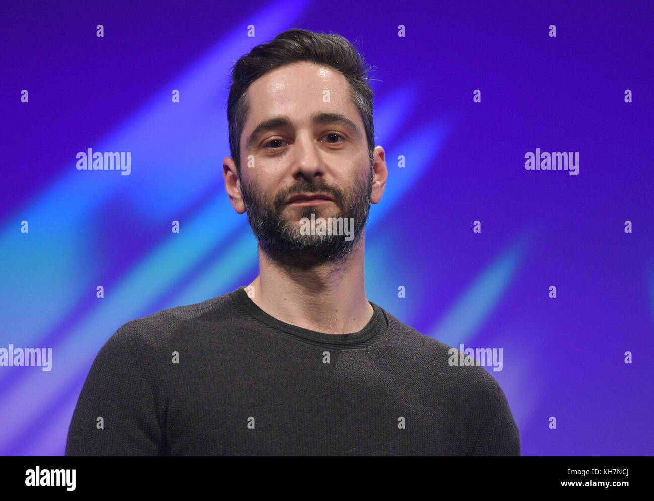 Actor Denis Moschitto standing onstage during the awards ceremony of ...