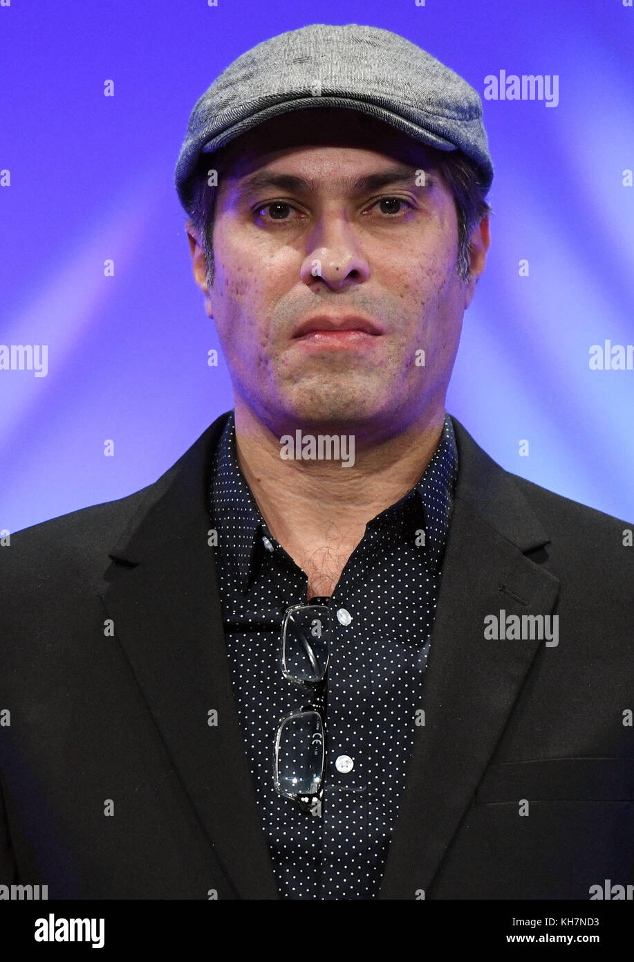 Director Ali Soozandeh standing onstage during the awards ceremony of ...