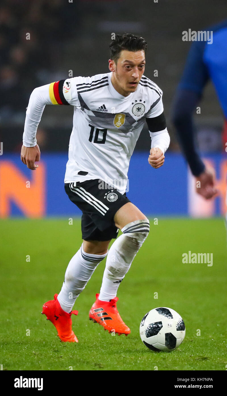 Cologne, Germany. 14th Nov, 2017. Germany's Mesut Ozil in action during ...