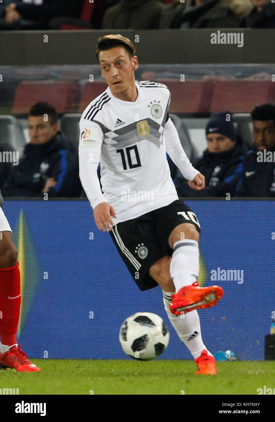 Cologne, Germany. 14th Nov, 2017. Germany's Mesut Ozil in action during ...