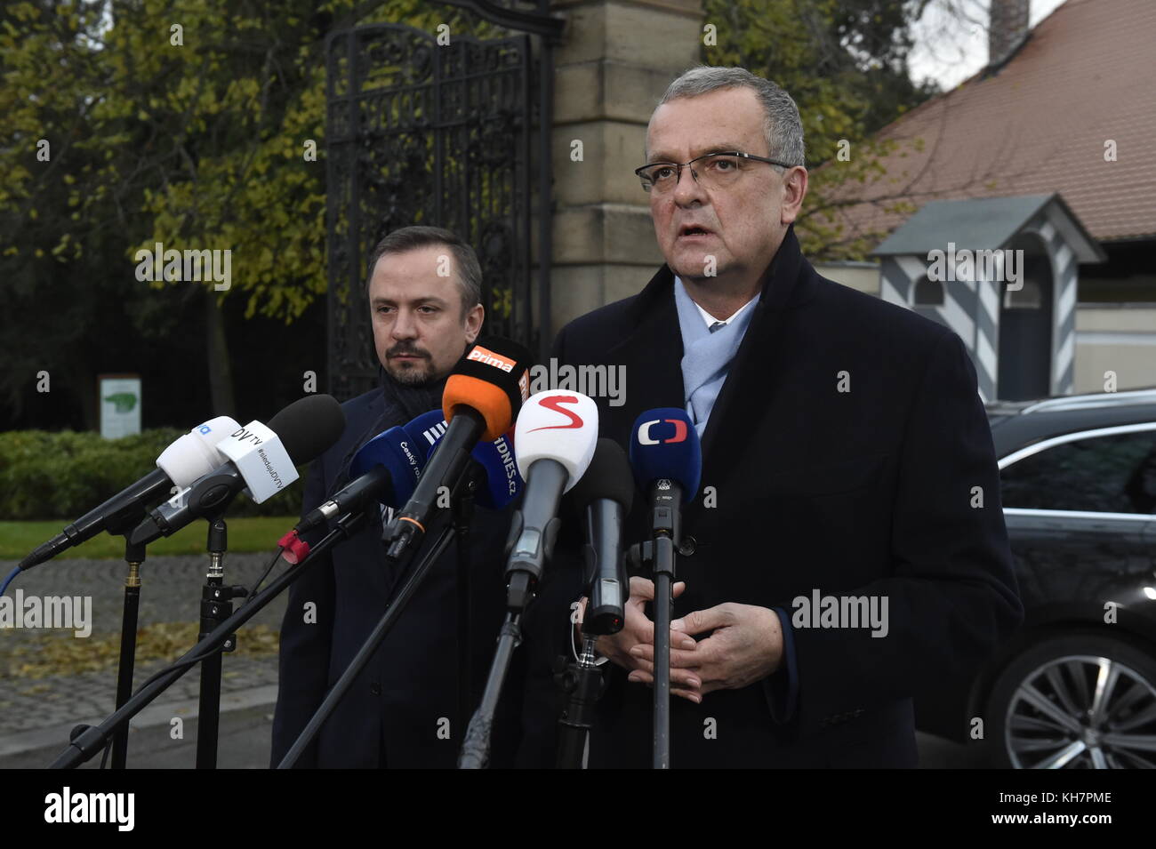 Lany, Czech Republic. 15th Nov, 2017. TOP 09 deputy chairman Marek ...