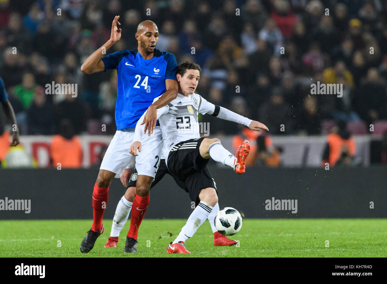 Koeln, Deutschland. 14th Nov, 2017. Sebastian Rudy (Germany) im duels ...