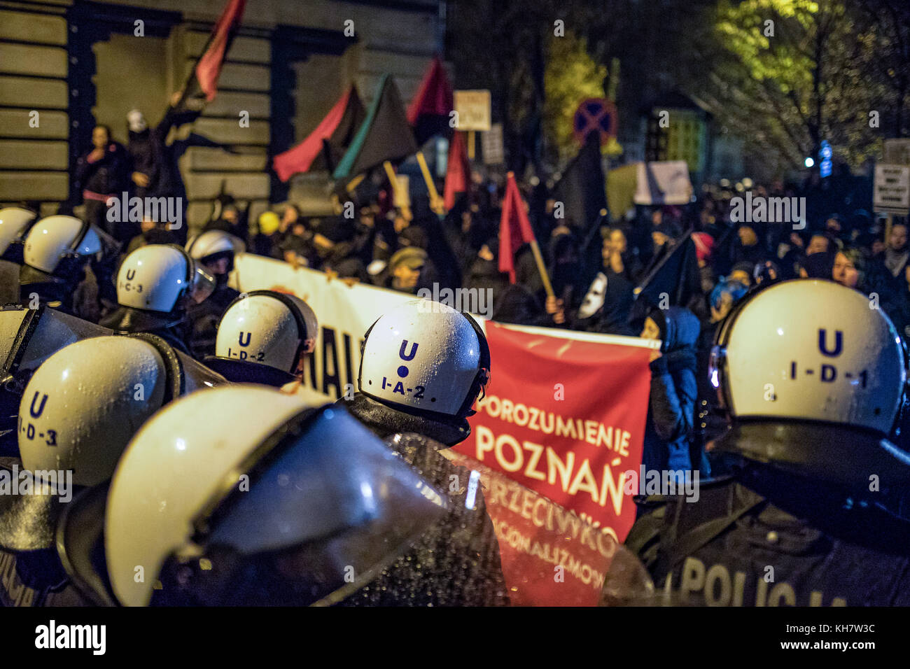 Poznan, Poland. 11th May, 2017. nationalists, hooligans and fascists ...