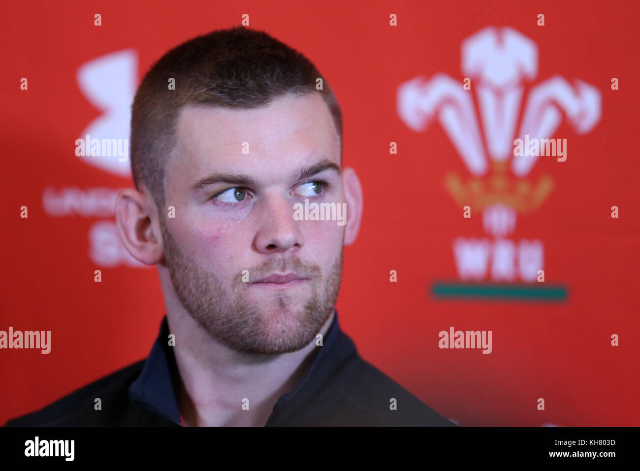Cardiff, UK. 16th Nov, 2017. Dan Lydiate, the Wales rugby team captain ...