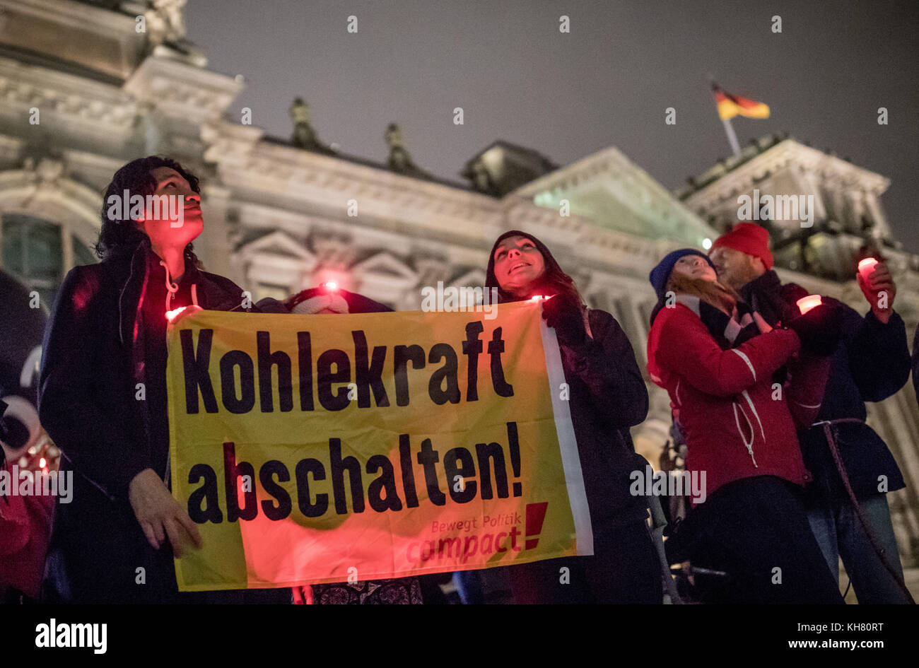 Berlin, Germany. 16th Nov, 2017. Protestors of several different ...