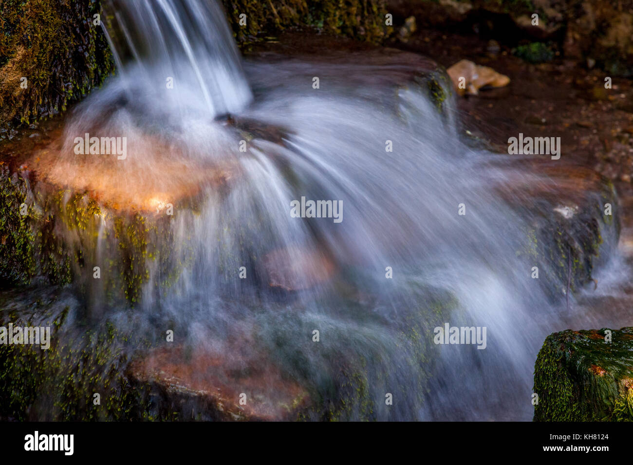 Tiny Waterfall in Sussex Stock Photo - Alamy