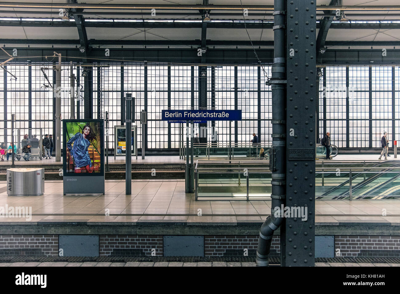 Germany, Berlin,Friedrichstrasse railway stationinterior.S-bahn ...