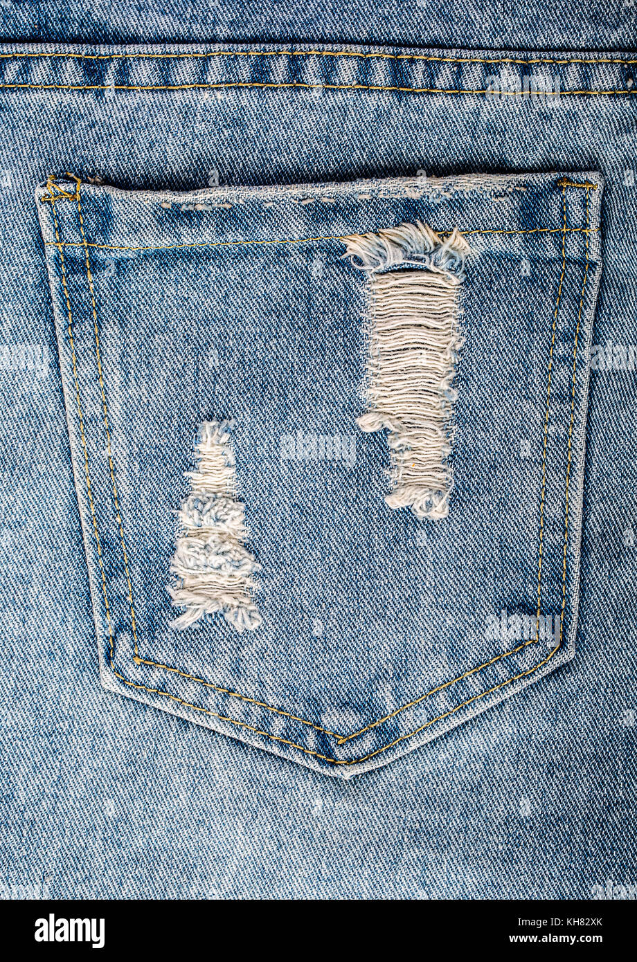 Blue jeans pocket. close up background Stock Photo - Alamy