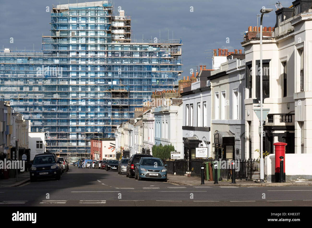 Plymouth, Devon, England UK. November 2017. Modern office development ...