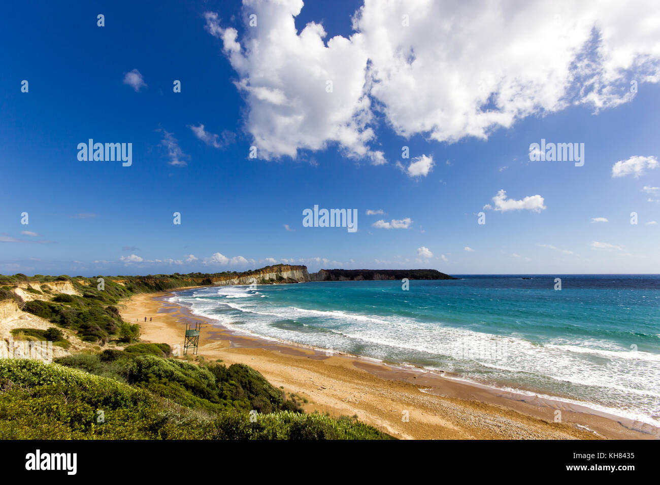 gerakas beach protected sea turtle nesting site.Greek island of ...