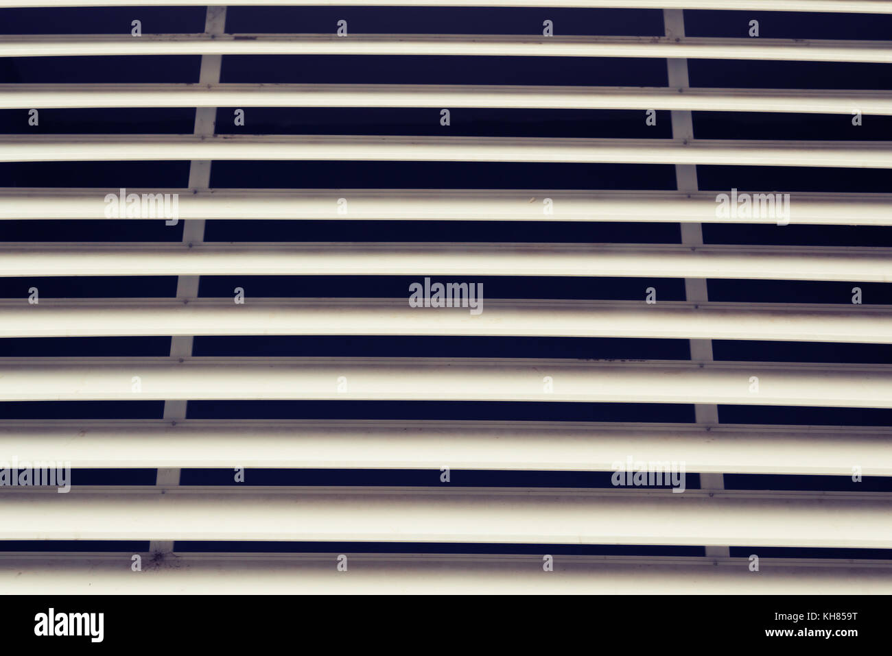 Large ventilated white grill installed on the street Stock Photo - Alamy