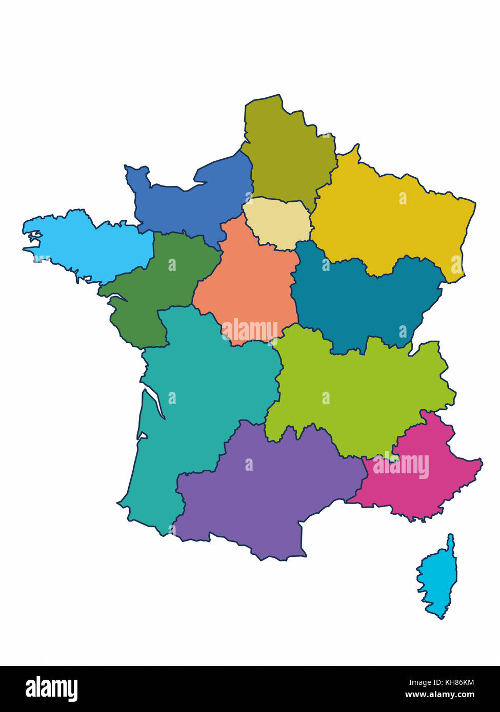 Map Of France Regions High Resolution Stock Photography and Images - Alamy