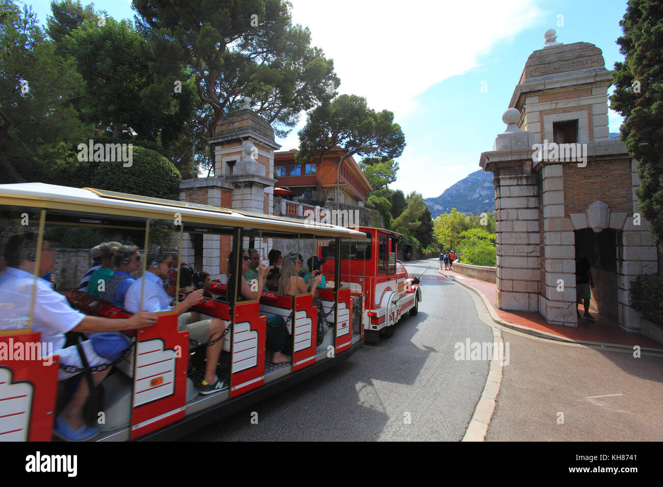 France, French riviera. Monte Carlo. Touristic train Stock Photo - Alamy