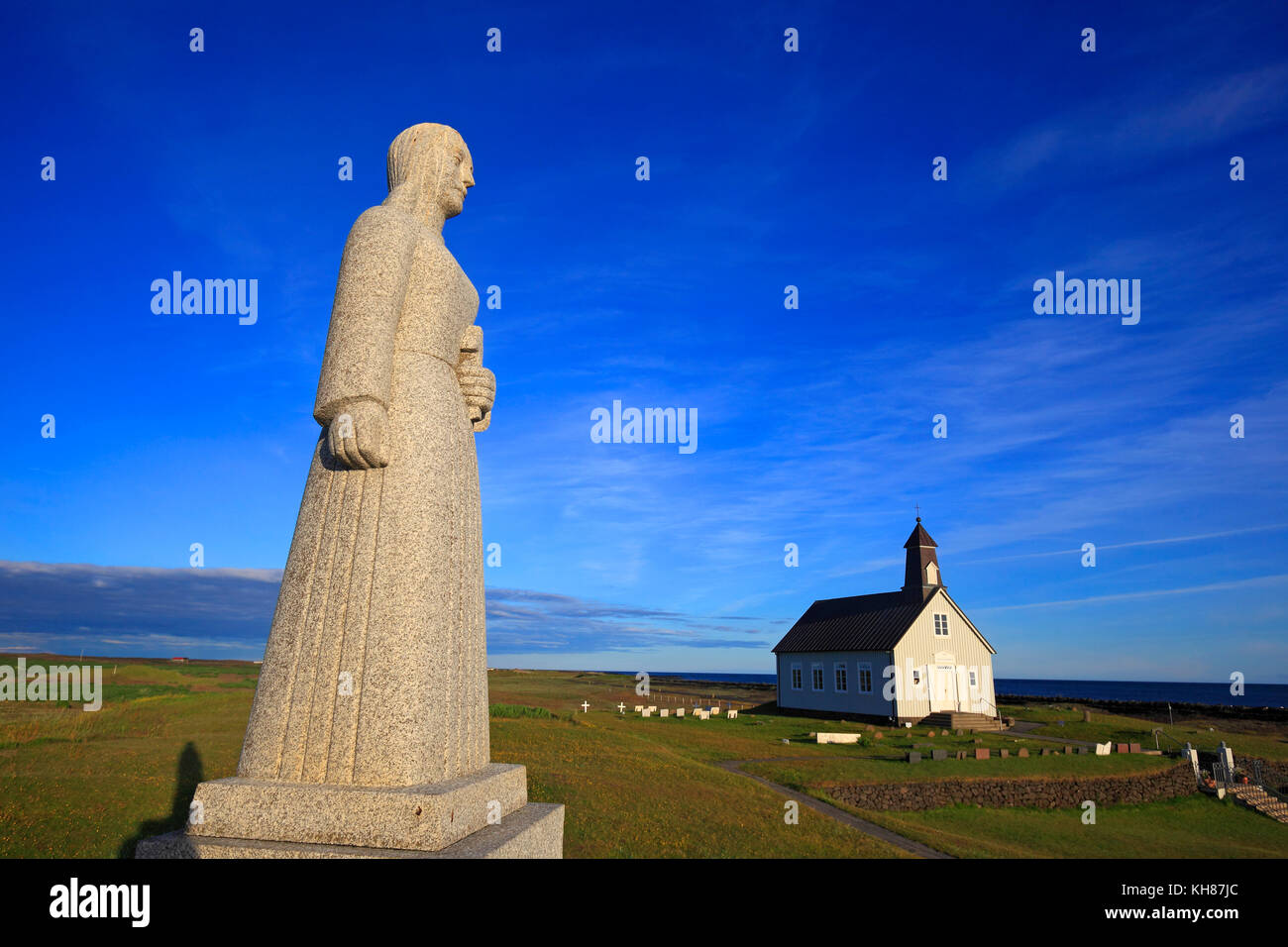 Iceland selvogur strandarkirkja church hi-res stock photography and ...