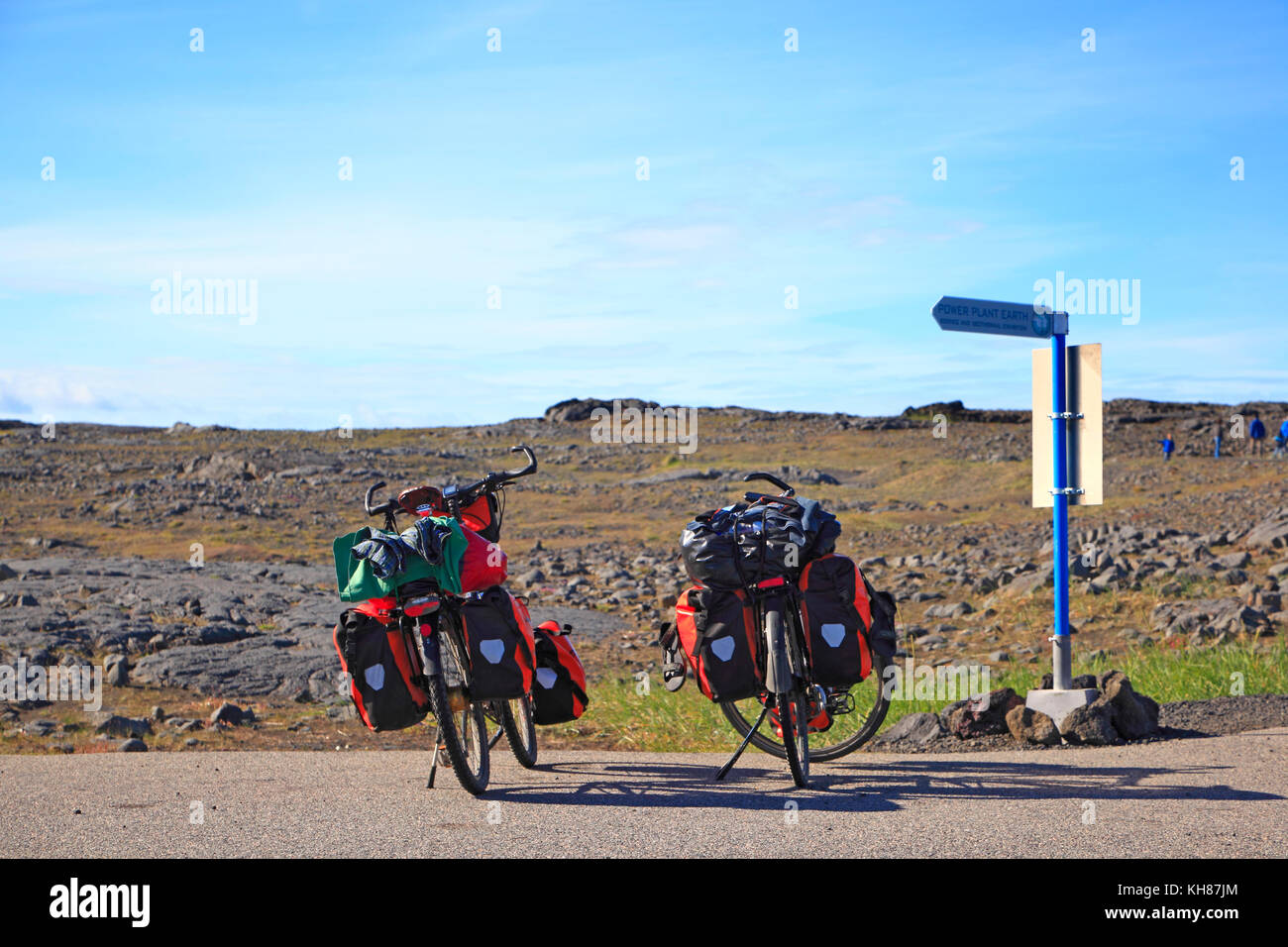 Iceland,visiting by bike Stock Photo - Alamy