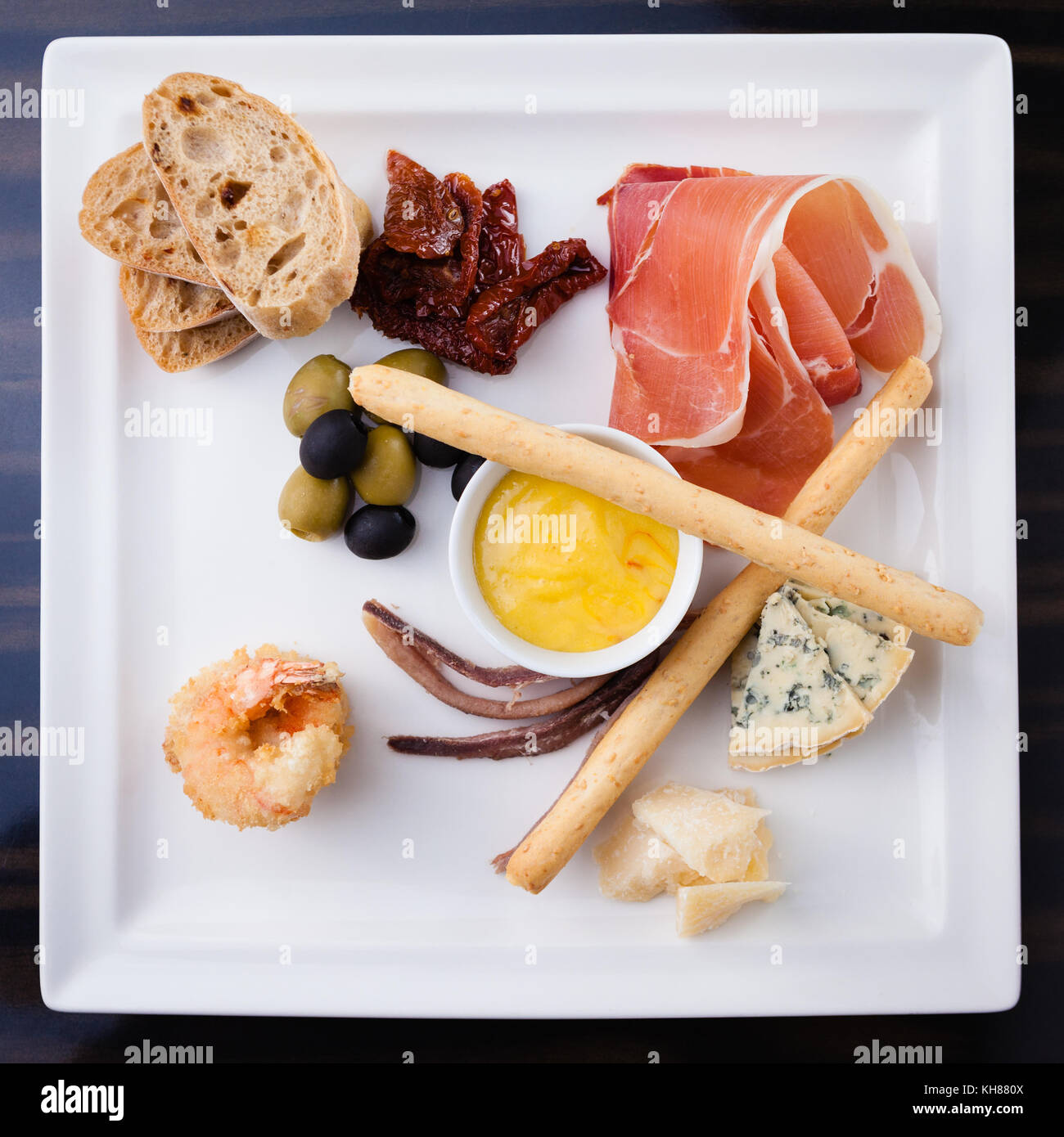 Tapas platter variety cheeses hi-res stock photography and images - Alamy
