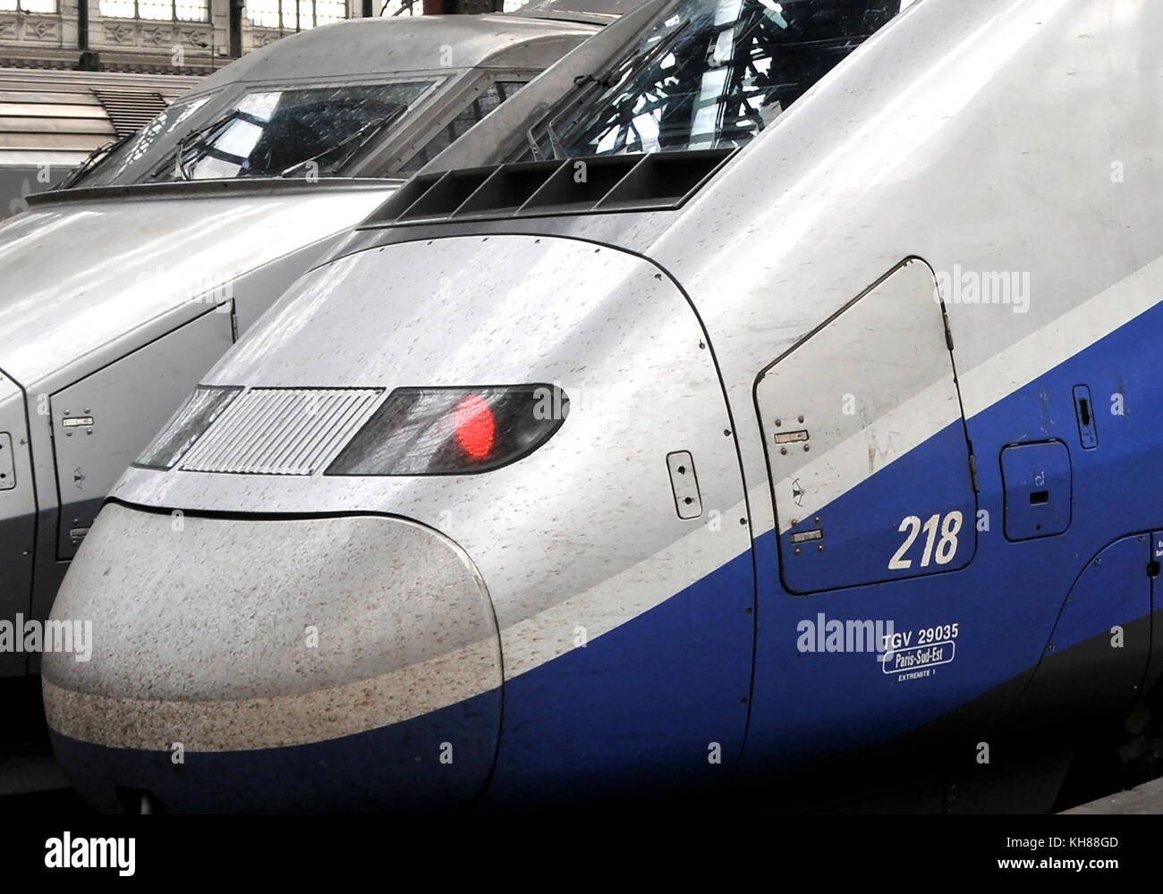 train TGV in Lyon, railway station, Paris; France Stock Photo - Alamy