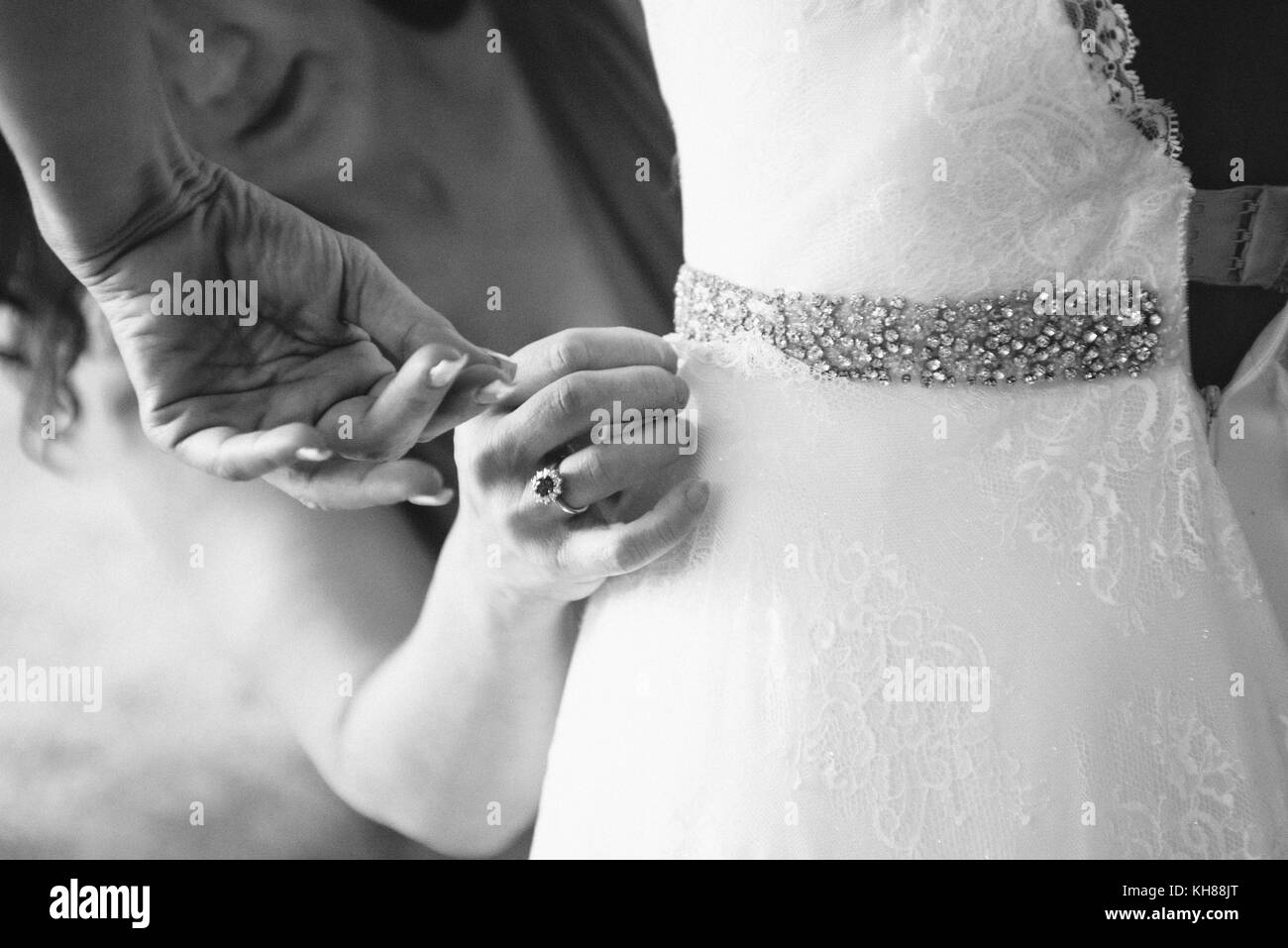 dressing of the bride Stock Photo - Alamy