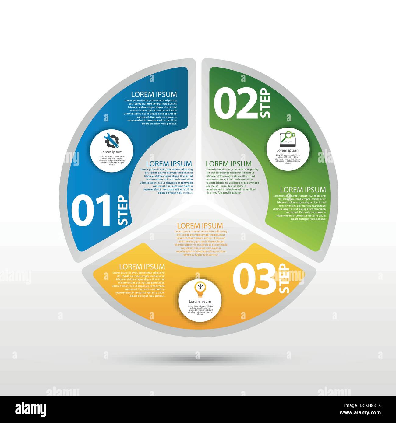 Modern vector illustration 3D. The template of a circular infographic ... Modern vector illustration 3D. The template of a circular infographic ...