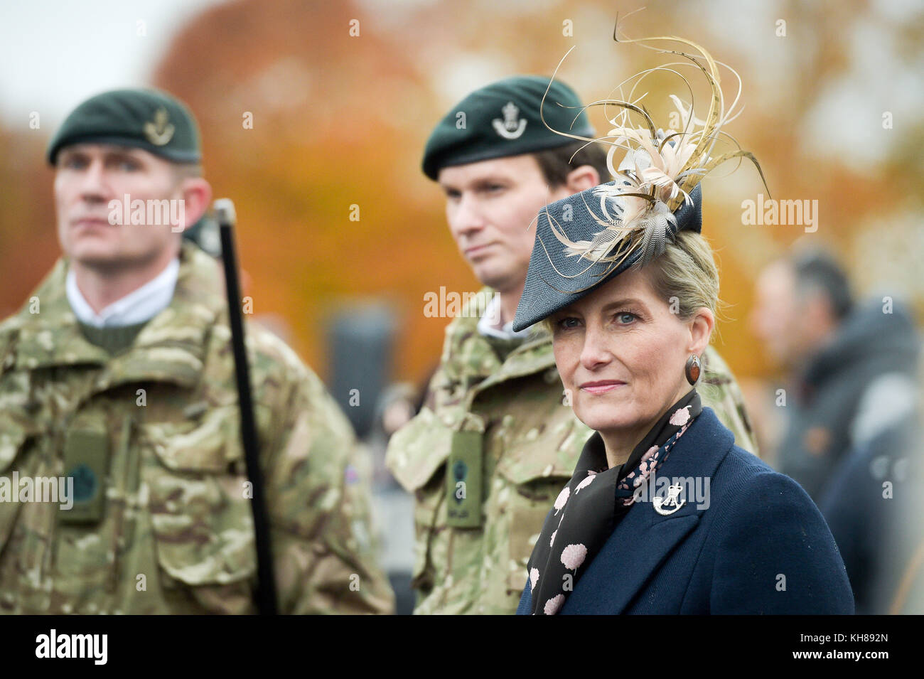 The Countess of Wessex during a homecoming parade at Bulford Barracks ...