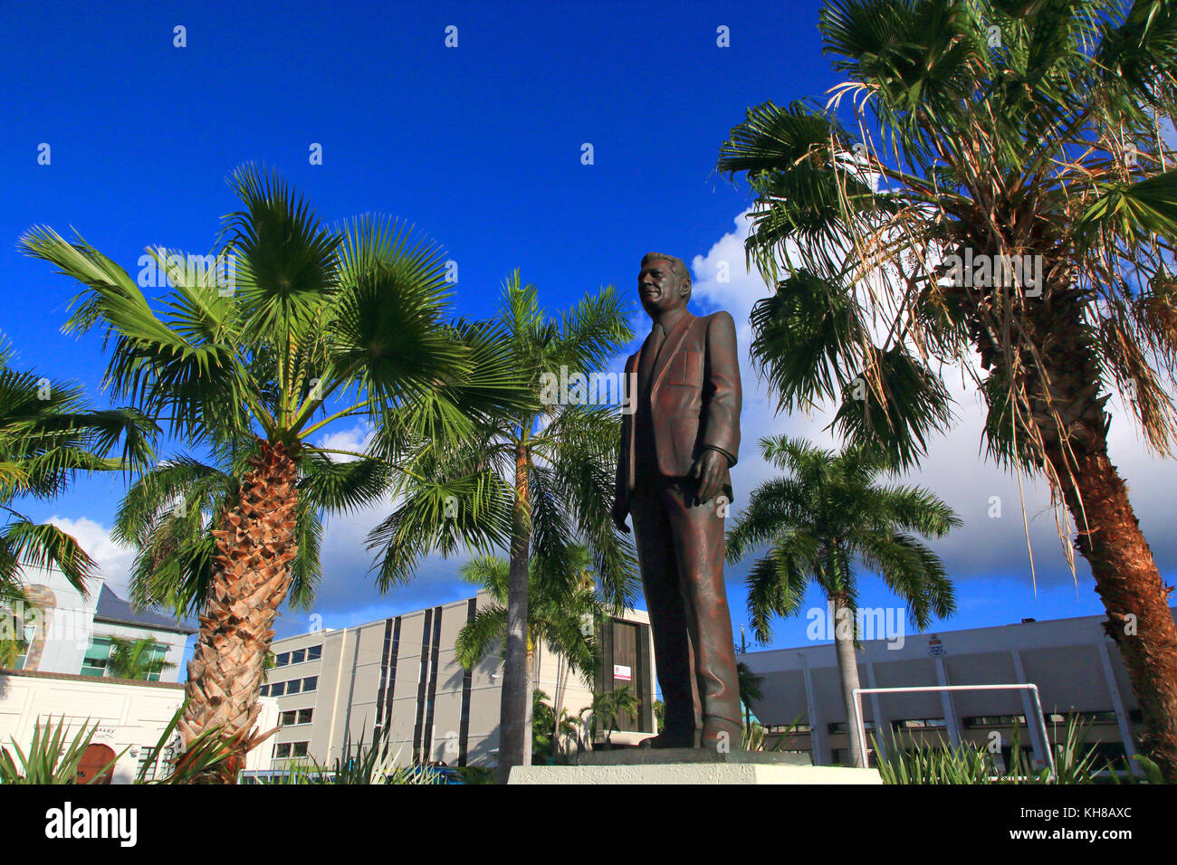 Grand Cayman, Cayman Islands. George Town. Heroes Square Stock Photo ...