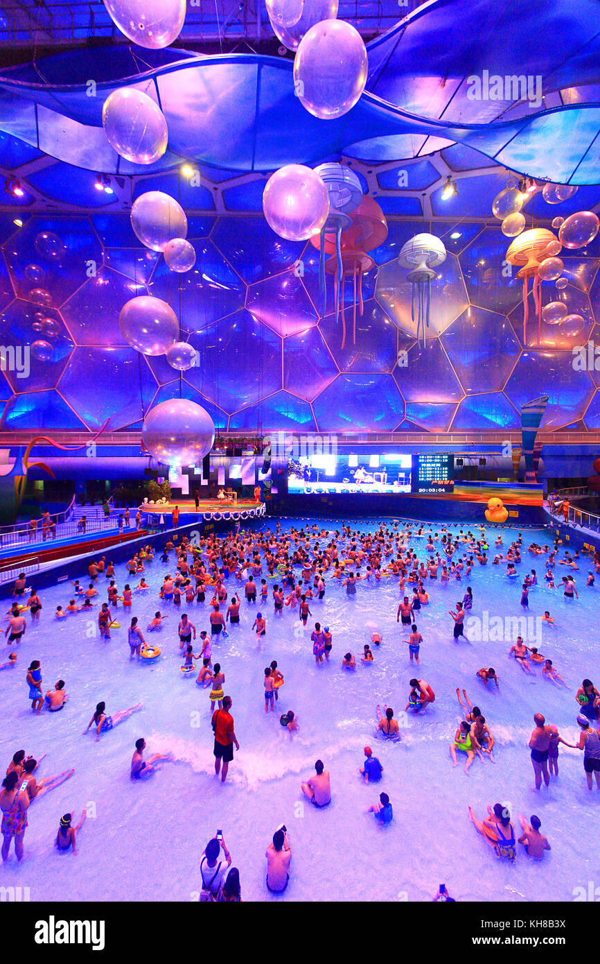 China, Beijing. Water Cube Stock Photo - Alamy