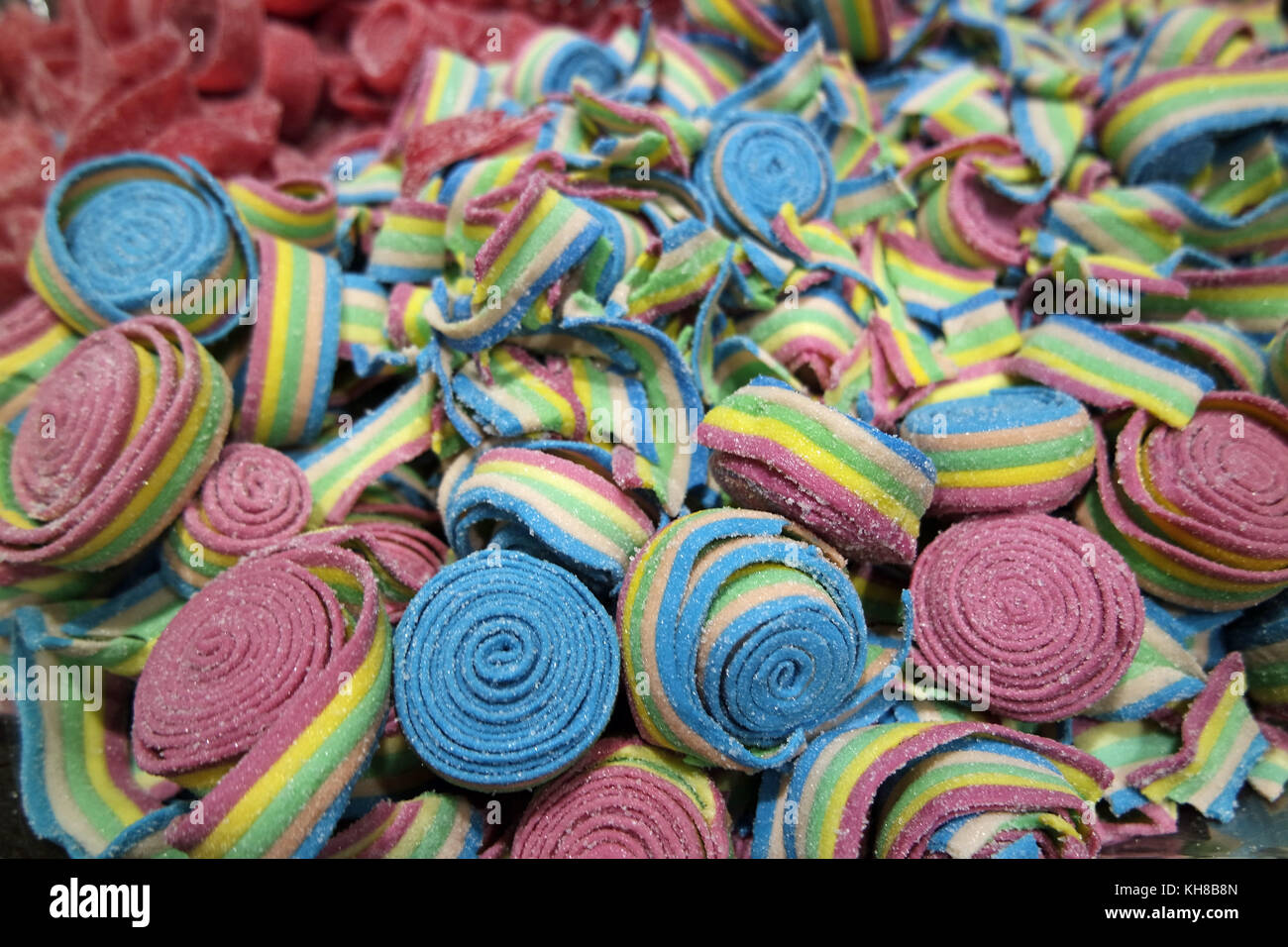 yummy and tasty sweets in many colours Stock Photo - Alamy