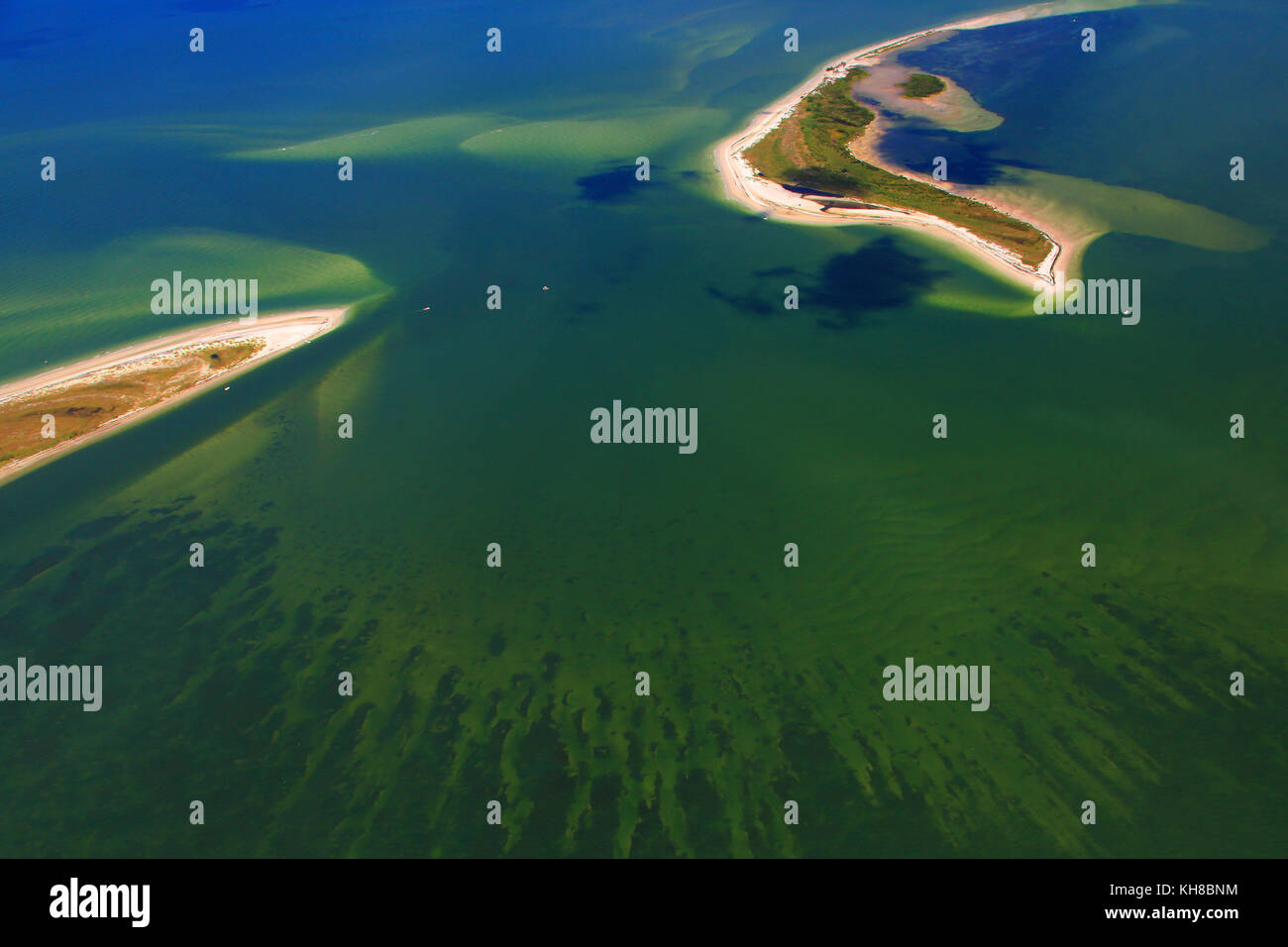 USA, Florida. Honeymoon Island et Three Roocker Island. Saint Joseph ...